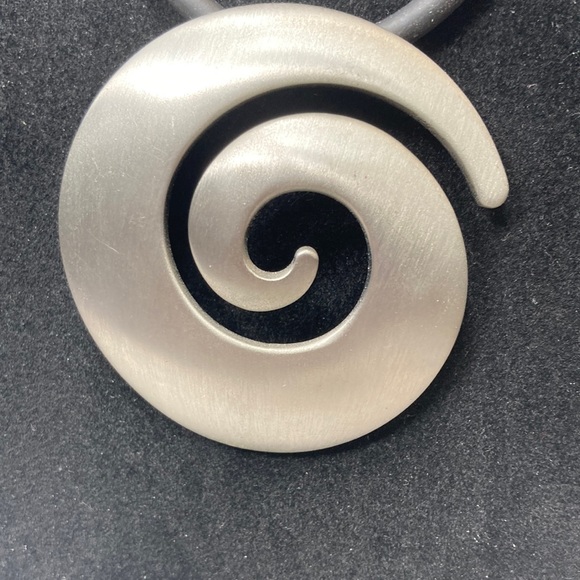 Costume Jewelry | Jewelry | 2 Matte Finish Silver Tone Swirl Pendant ...
